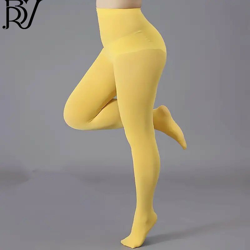 Чулки, большие размеры, желтые