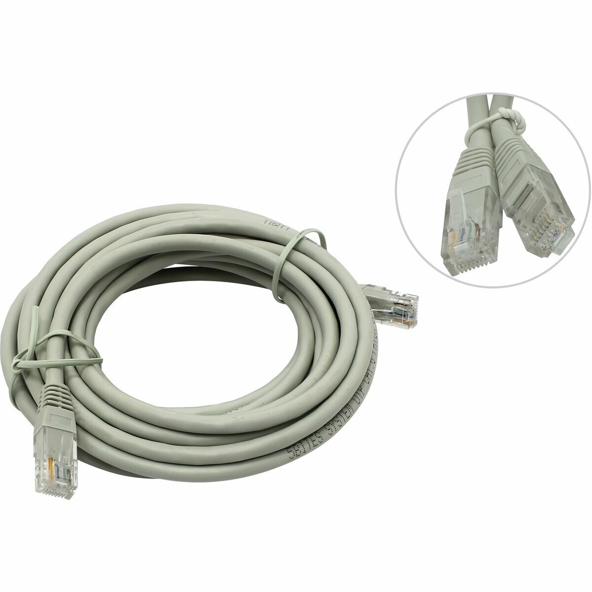 Patch Cord UTP кат.6 5м, серый