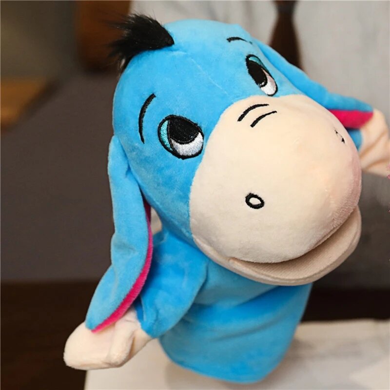 Плюшевая кукла на палец - Ослик, Blue donkey