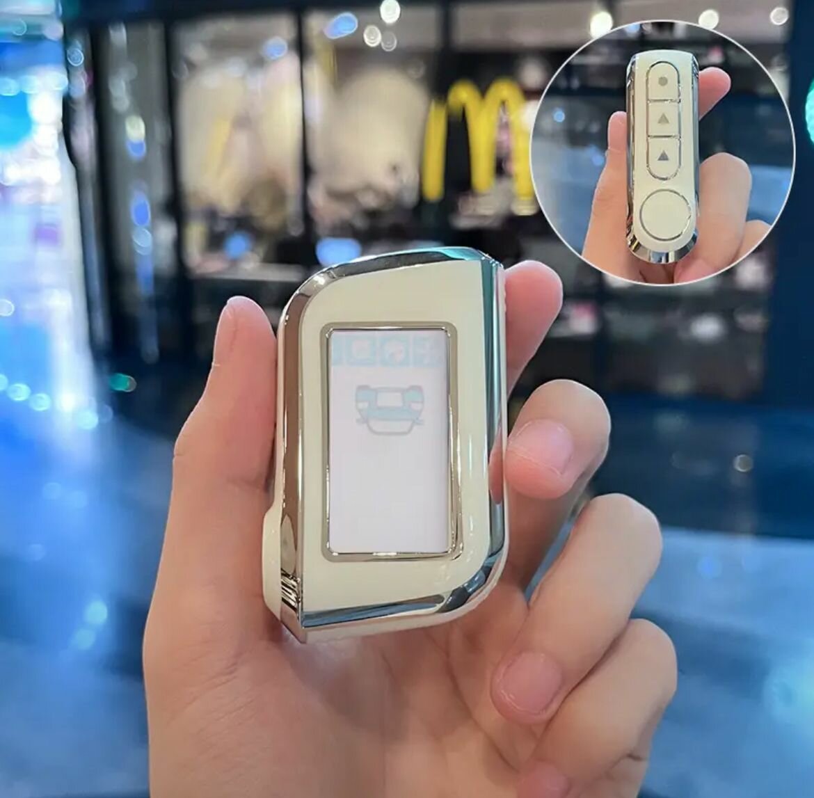 Чехол для ключа сигнализации Starline / Старлайн A93/ A63 TPU White