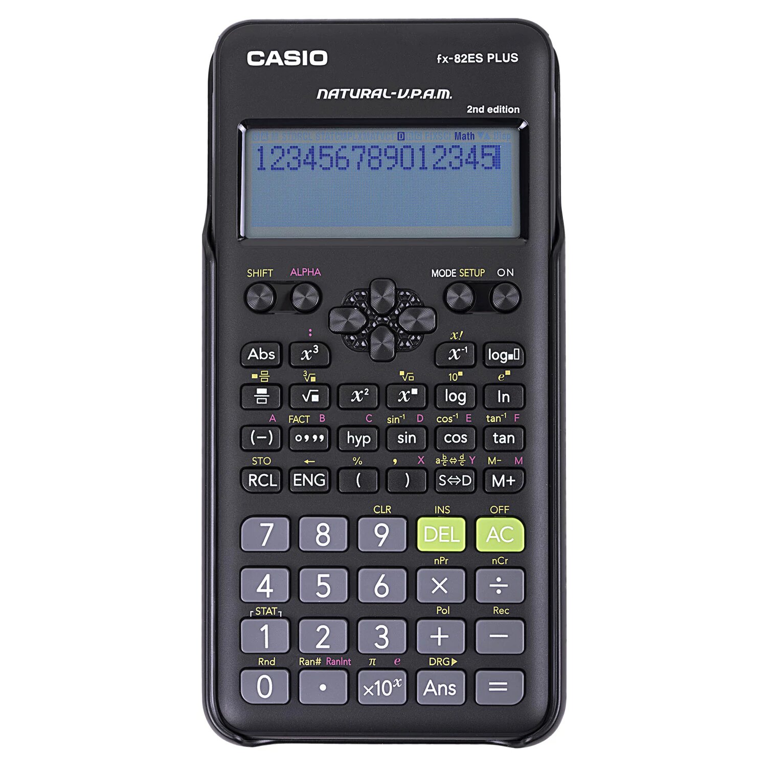 Калькулятор инженерный CASIO FX-82ESPLUS-2-WETD (16280 мм), 252 функции, батарея, сертифицирован для ЕГЭ