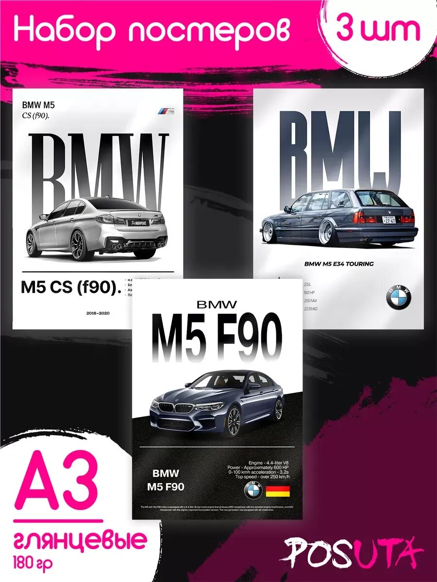 Постеры на стену BMW бмв машина