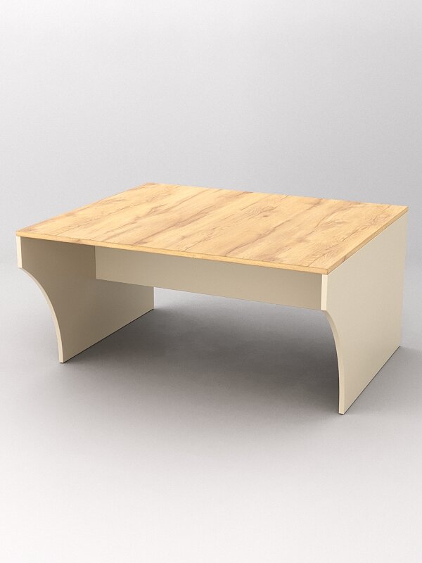 Скамейка для раздевалок "тренер" №2, Крем Вайс и Дуб Золотистый