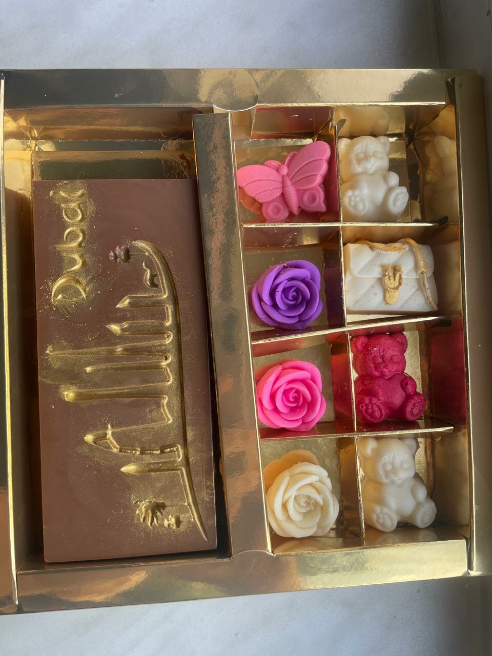 ShokoTrendy Дубайский шоколад набор с шоколадными розами