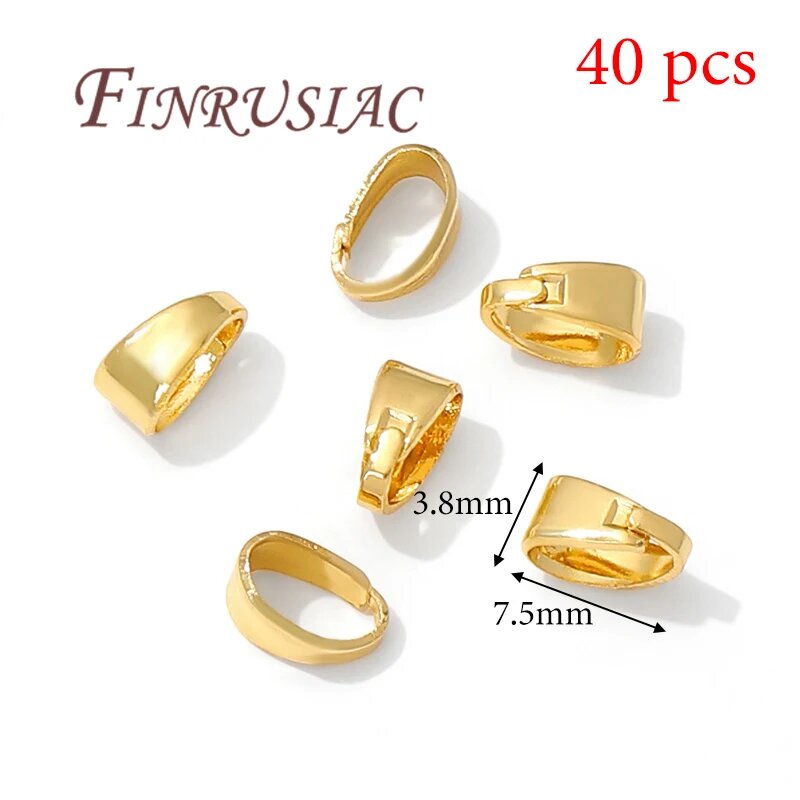 Позолоченные бейлы для подвесок FINRUSIAC 18K Gold Plated