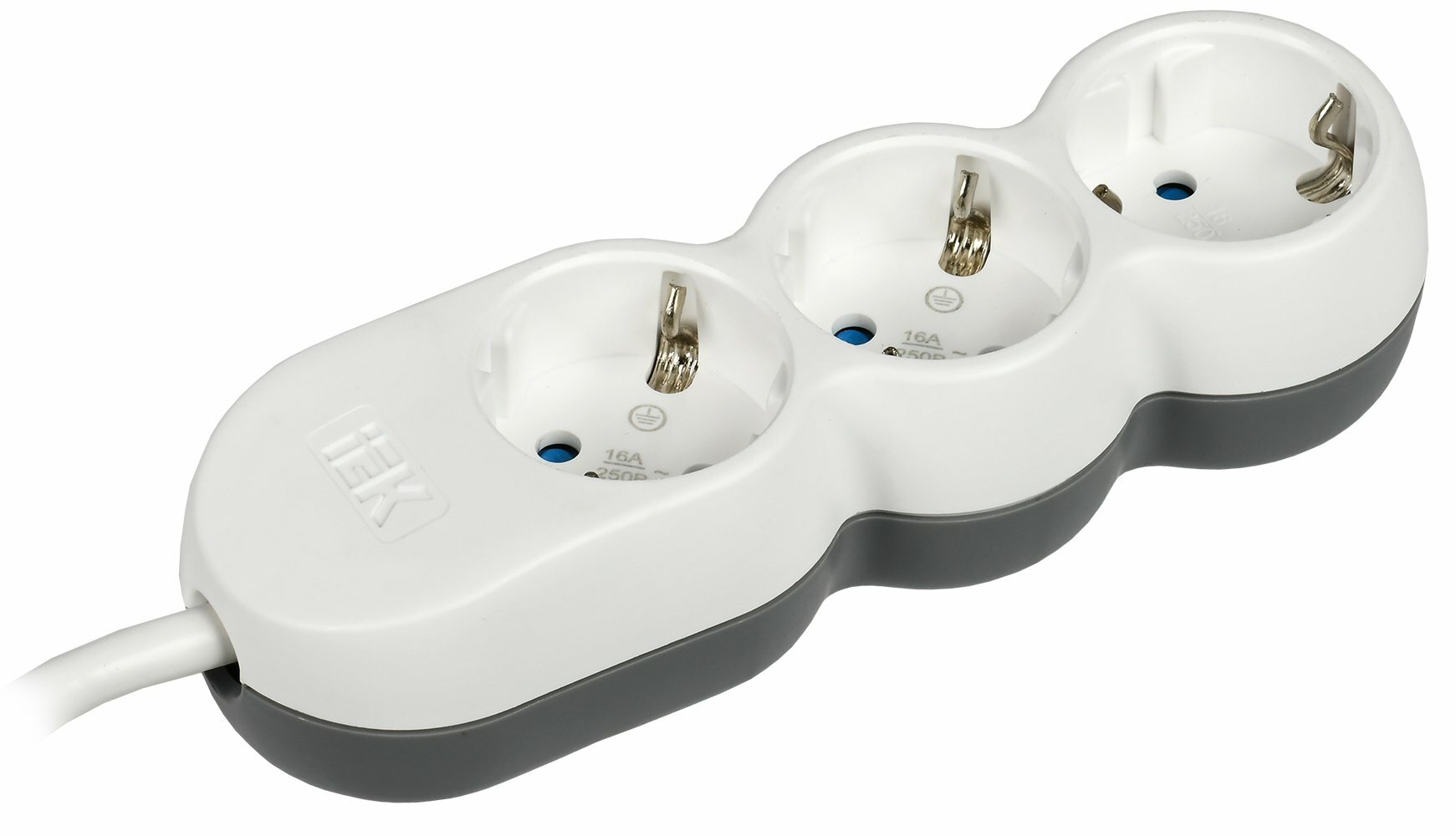 IEK UNO Удлинитель У03 3 места 2P+PE/5м 3х1,5мм2 16А/250В UNO, WYP53-16-03-05-Z