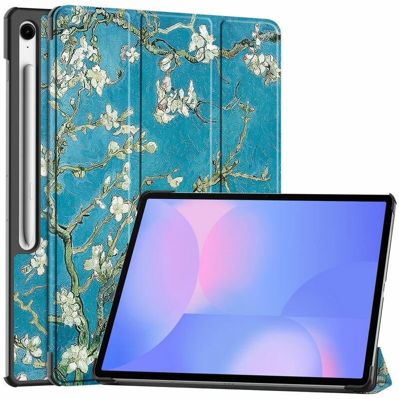 Ультратонкий жесткий чехол из искусственной кожи для Samsung Galaxy Tab S10 FE+ (SM-X620/SM-X626B) 13,1 дюйма