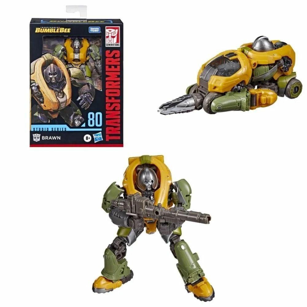 Трансформеры Hasbro Игрушка Studio Series SS80 Deluxe Transformers: Bumblebee Brawn 4.5inch (11.5cm) F3172