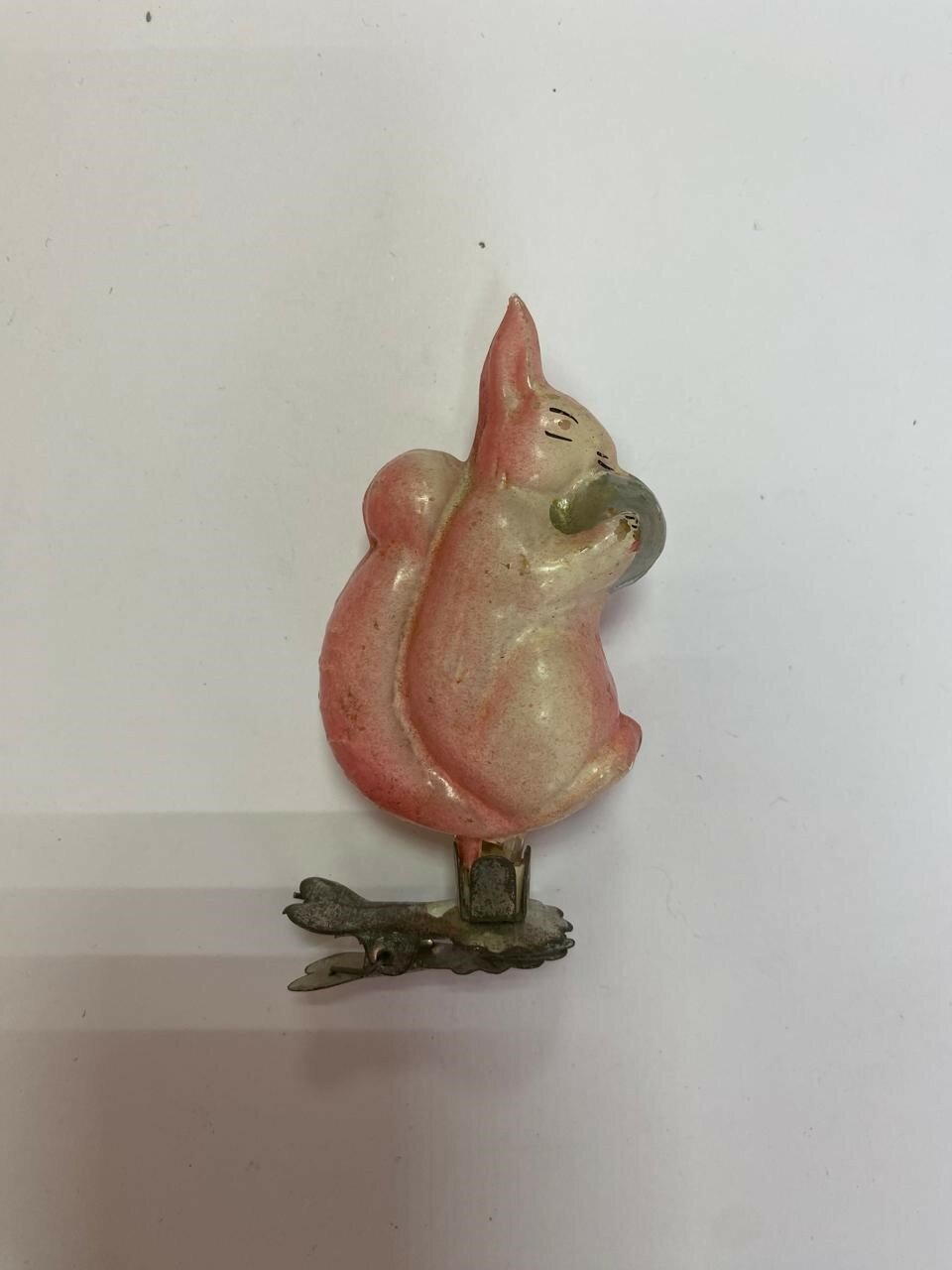 Игрушка на елку Белка 8см Винтаж из СССР