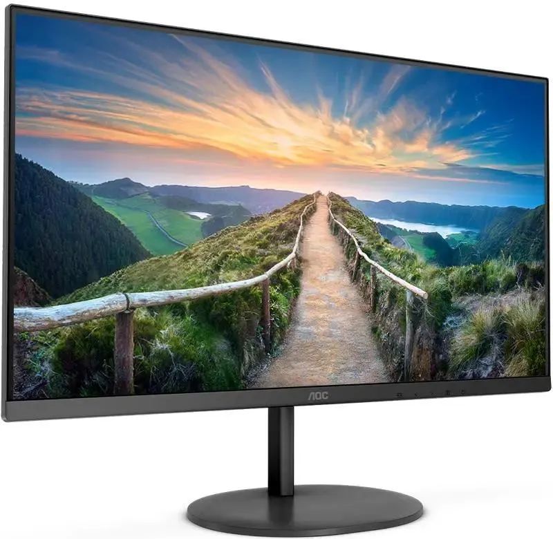 Монитор AOC Q24V4EA Value Line, 23.8", 2560x1440, 75 Гц, IPS, черный — фото 1