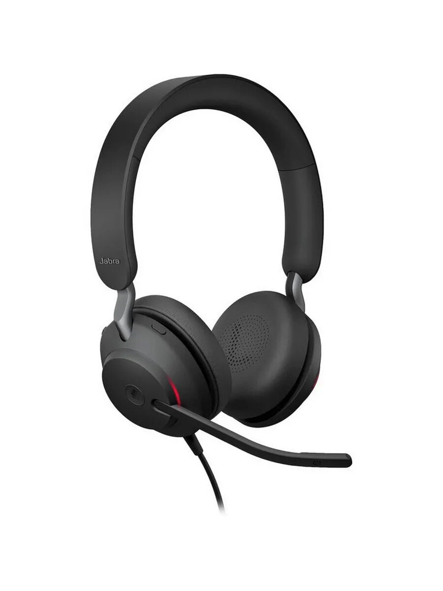 Накладные наушники Jabra Evolve2 40 SE 24189-999-999, с системой пассивного шумоподавления
