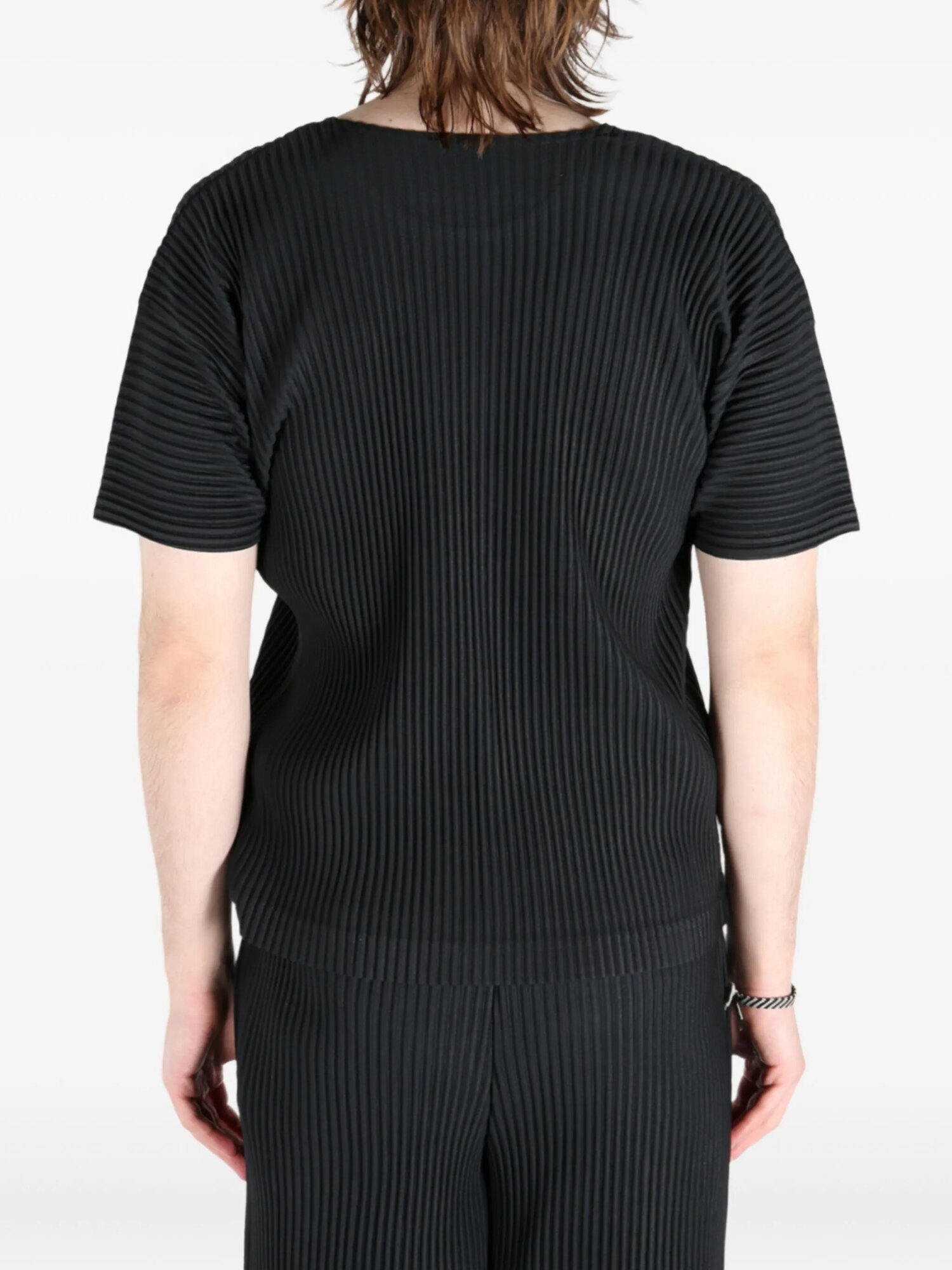 Футболка HOMME PLISSE ISSEY MIYAKE, размер 4, черный — фото 1