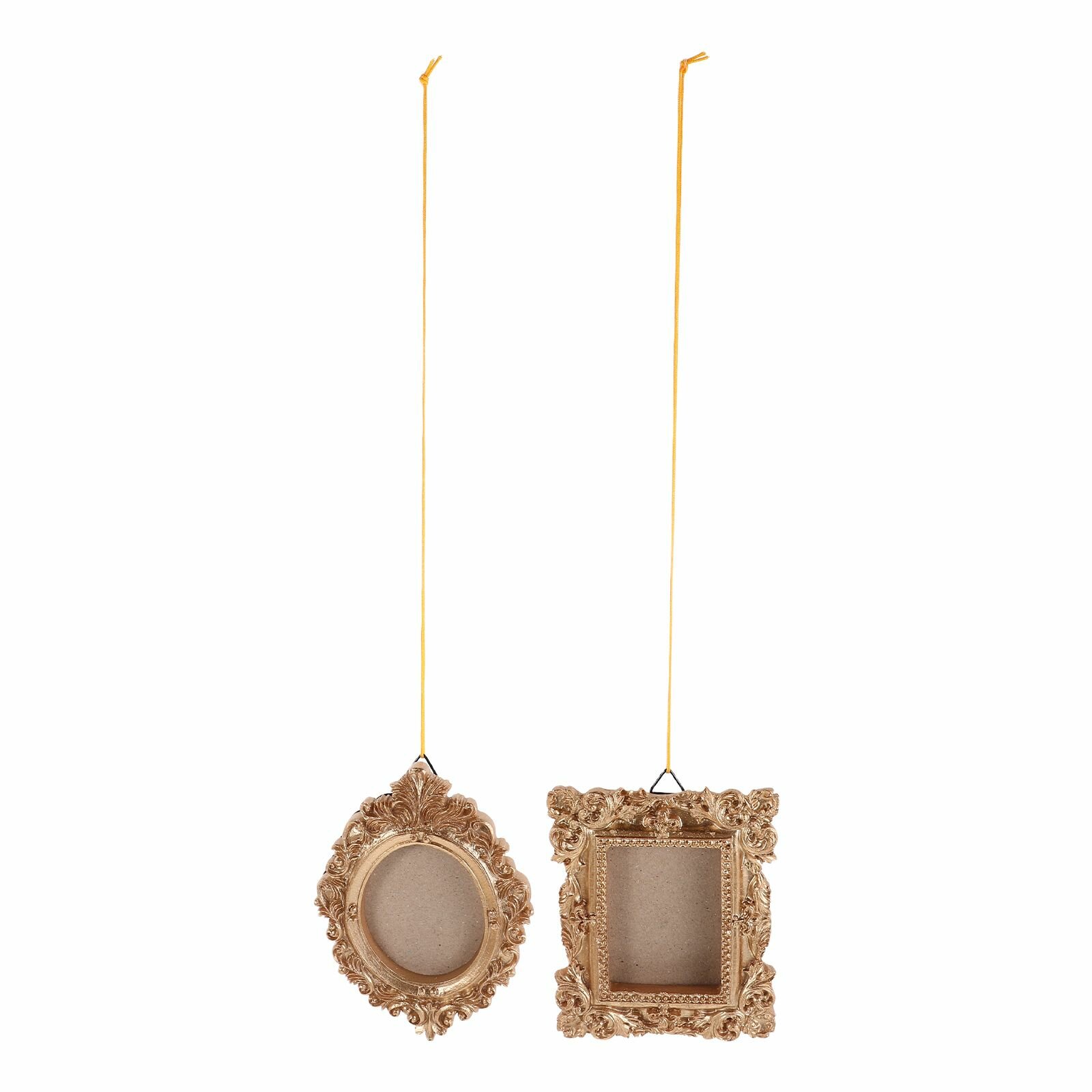 Рамки Для Фото В Золотом Цвете Миниатюрный Размер Подвесные На Стену 10.00X8.20X1.00Cm.