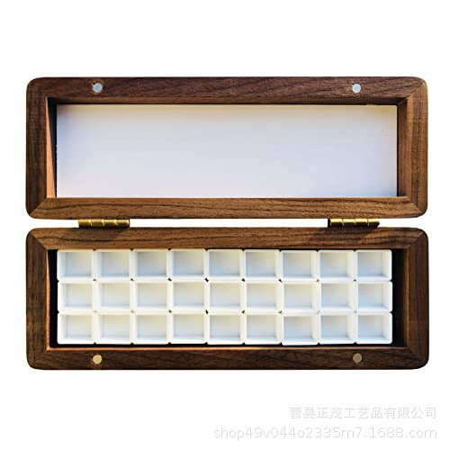 Набор акварельных красок "Ins Wind", грецкий орех, 15 цветов, в деревянной коробке