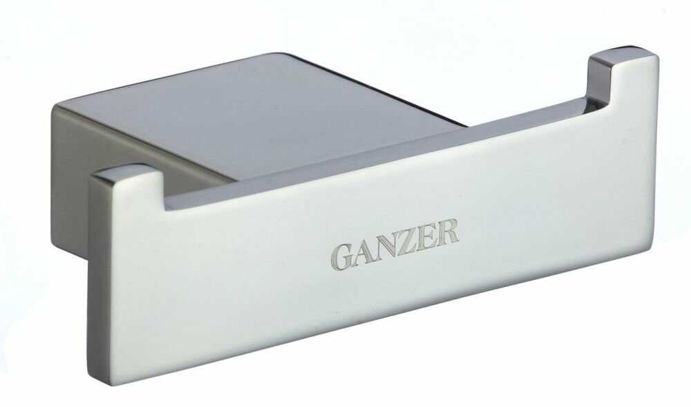 88152 Двойной настенный крючок (хром) GANZER