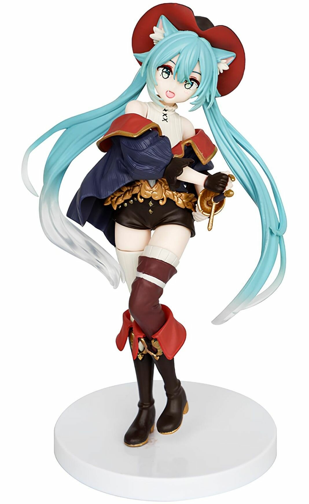 Фигурка Хацунэ Мику Кот в сапогах / Hatsune Miku Wonderland (20см, пакет)