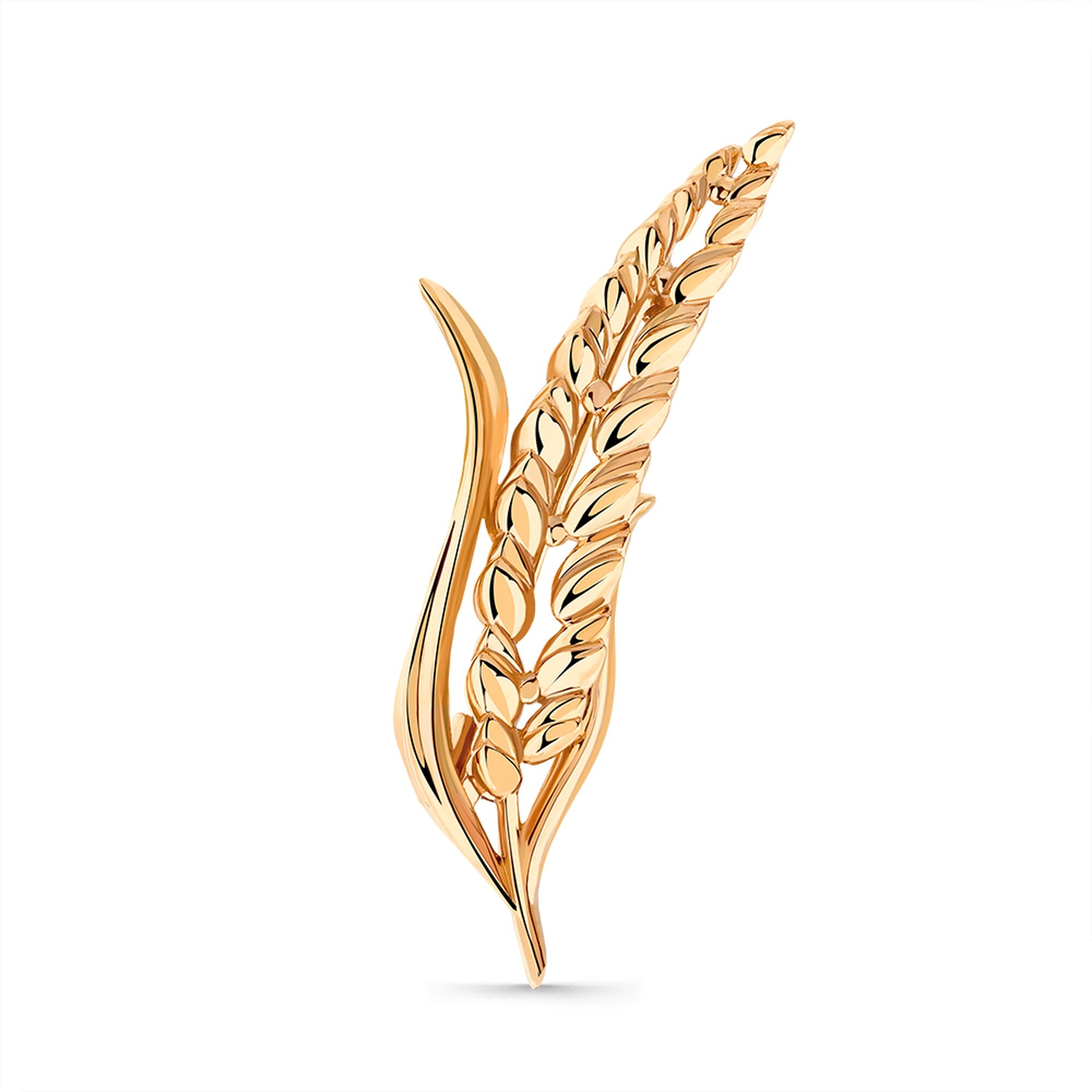 Брошь, красное золото, 585 проба