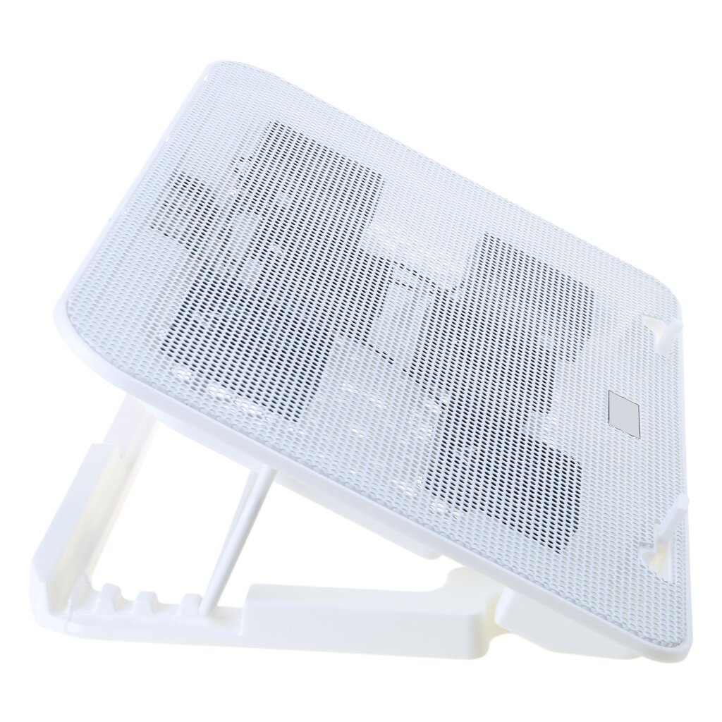 Охлаждающая подставка для ноутбука, игровой кулер для ноутбука, Охлаждающая подставка с 6 бесшумными вентиляторами для ноутбуков с диагональю экрана 11-18 дюймов, Подставка высотой 5 дюймов, 2 USB-порта