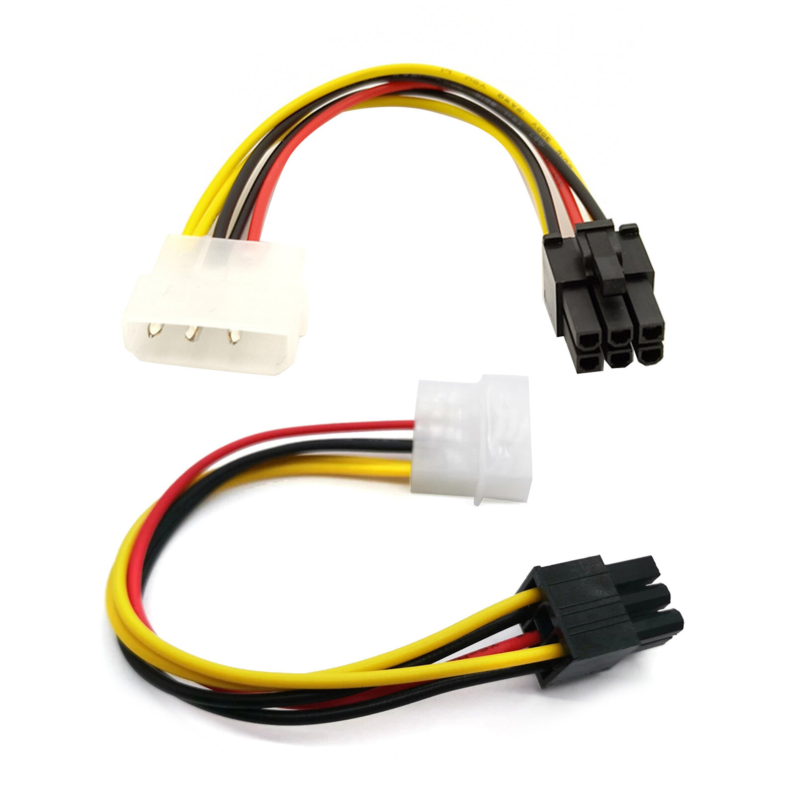 Adapter Cable 4 Pin Molex to 6 PCI-Express PCIE Video Card Power Converter