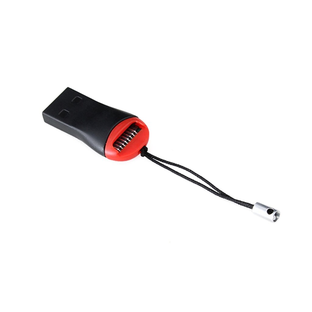 Адаптер Для чтения карт USB2.0 Micro SD SDHC TF Card Reader с Ремешком