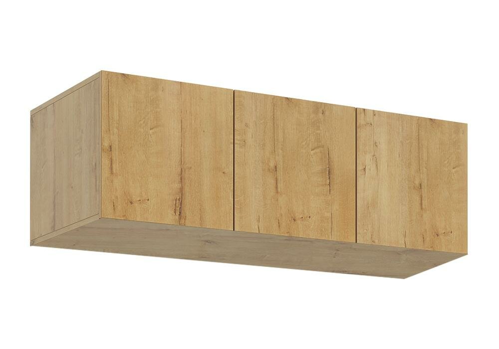 Антресоль на шкаф трехдверная Нонтон Аксельмуд, 120x51x40 см, дуб вотан