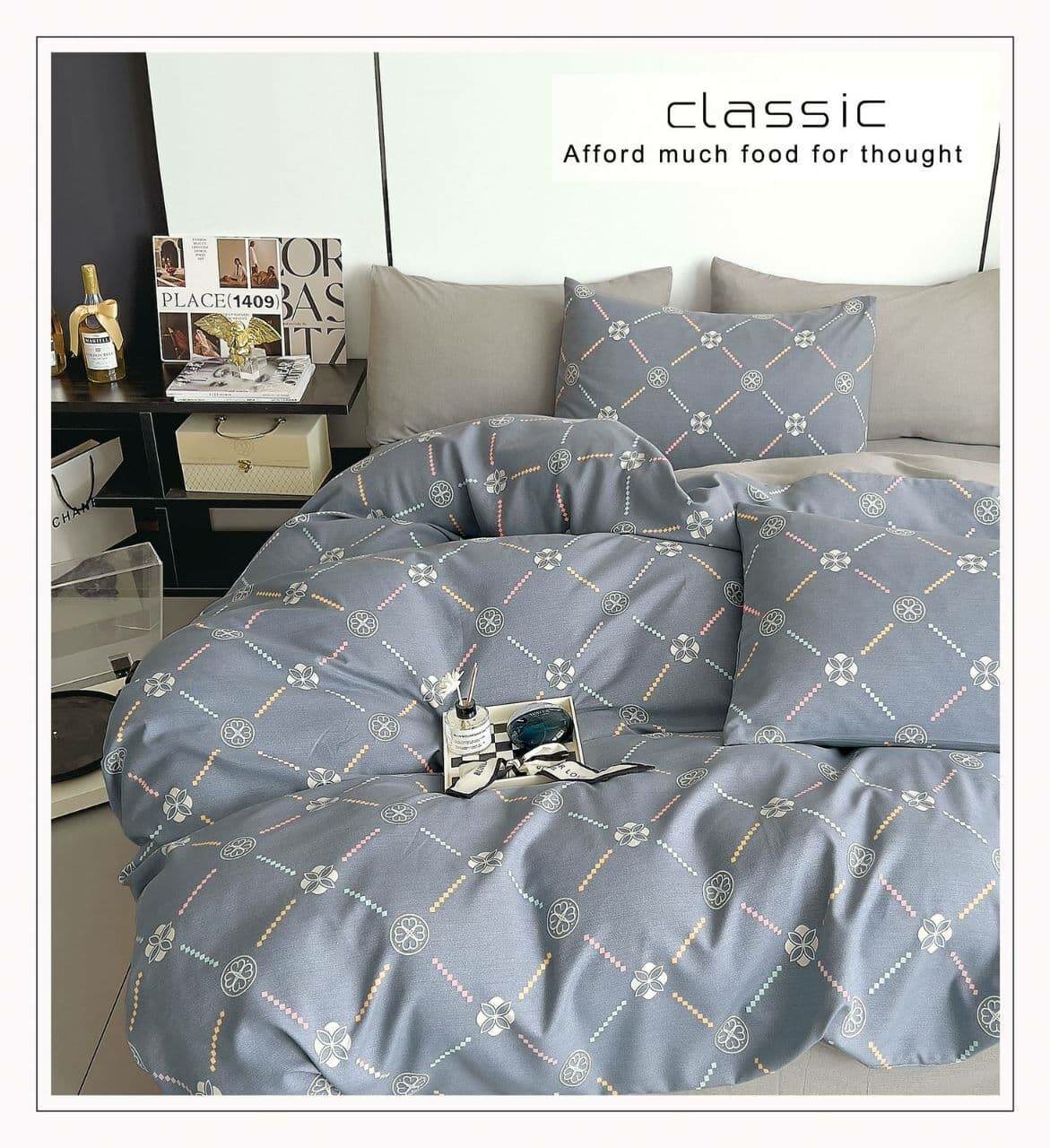 Комплект постельного белья Mency Евро, Египетский хлопок, Клевер