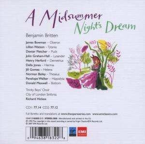 Диск Benjamin Britten (1913-1976) - A Midsummernight's Dream op.64 (2 CD) — фото 1