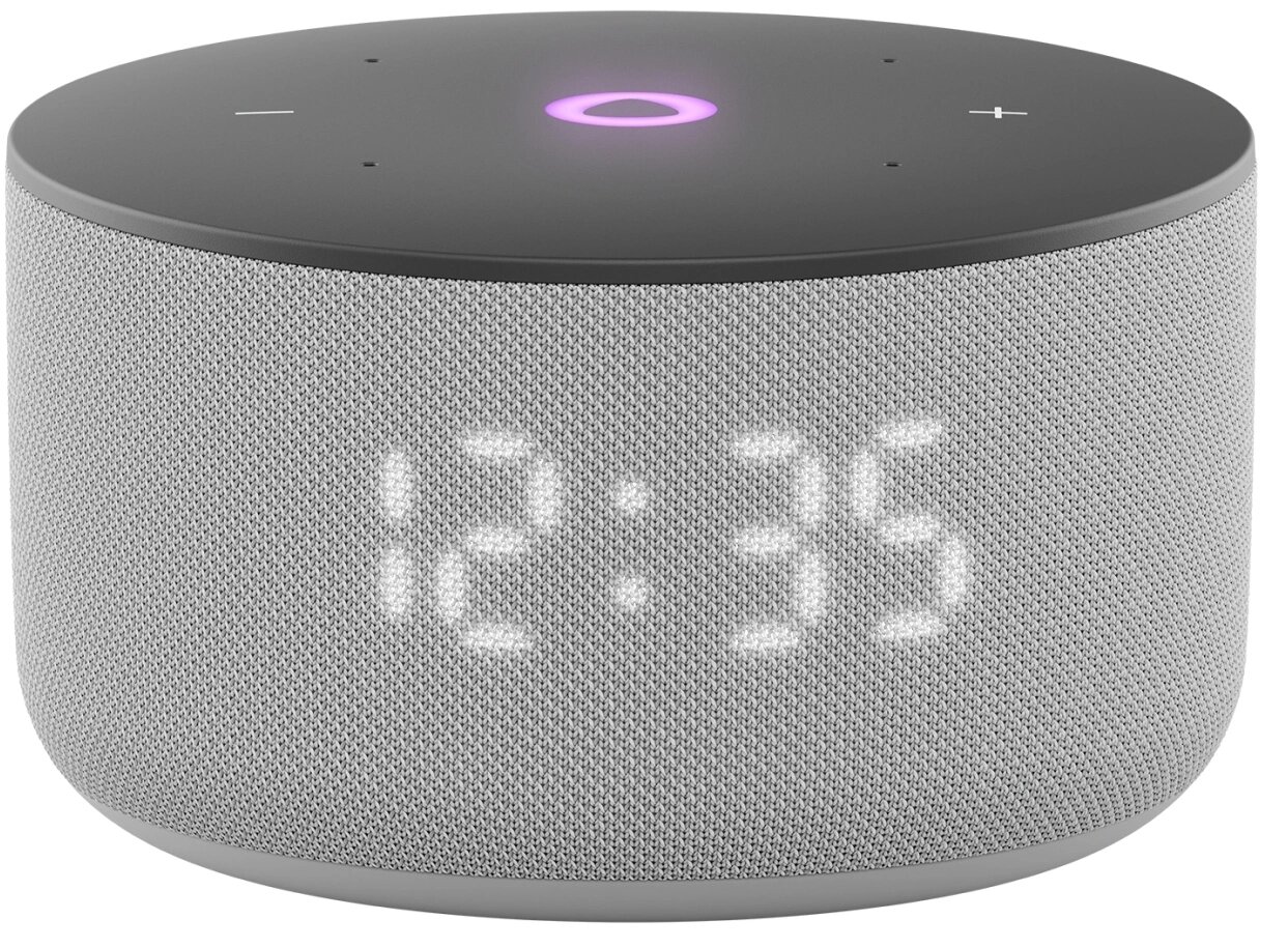Умная колонка Yandex Станция Мини 3 Алиса серый 12W 1.0 BT/Wi-Fi YNDX-00027GRY