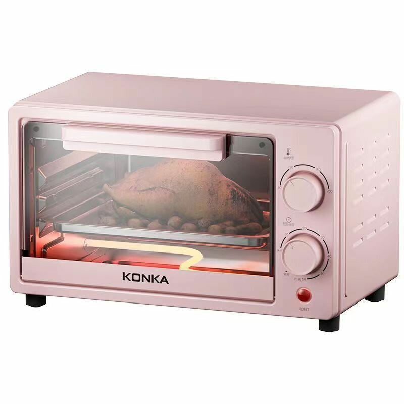 Электрический духовой шкаф KONKA 10Л, розовый, механическое управление