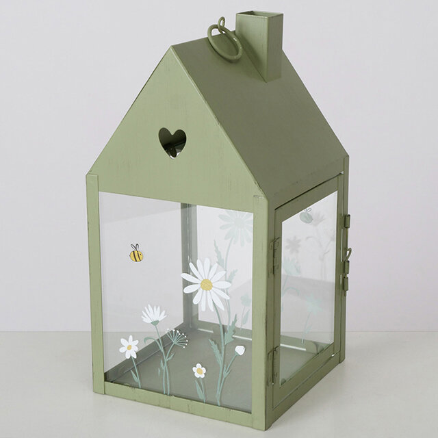 Подсвечник - домик Camomile 27*14 см зеленый, Boltze, 2057193-1