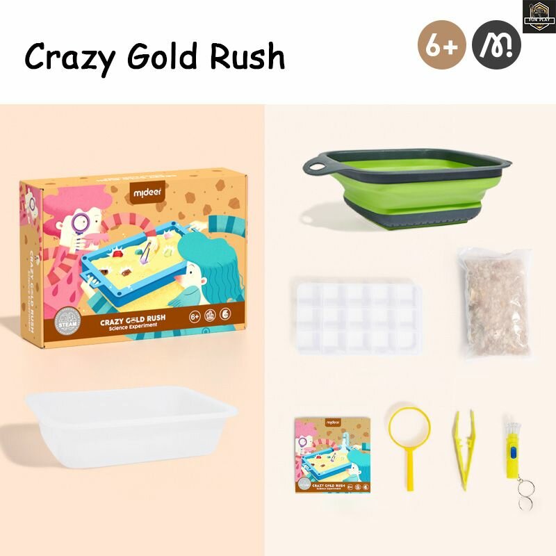Детский игровой набор для перебирания песка Mideer Crazy Gold Rush