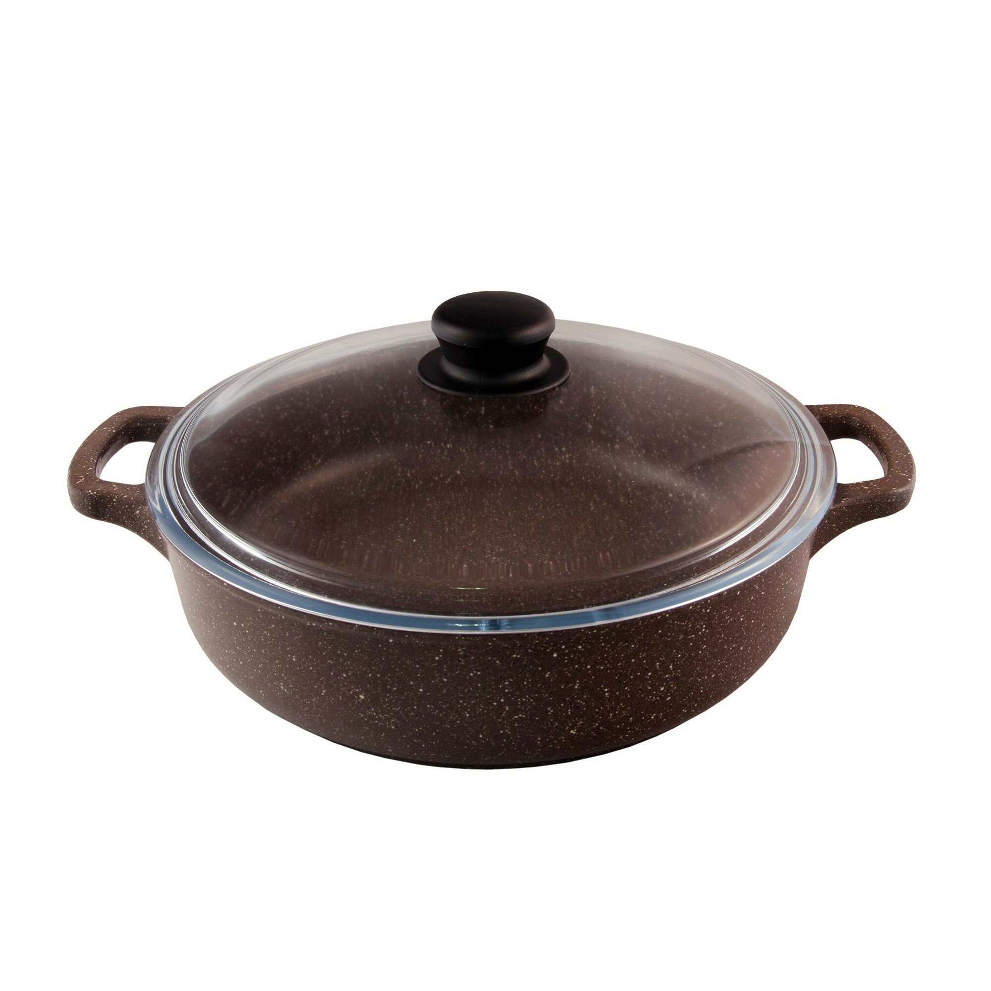 Жаровня ТД9283 а/пр литая 28см стекл/кр Доломит