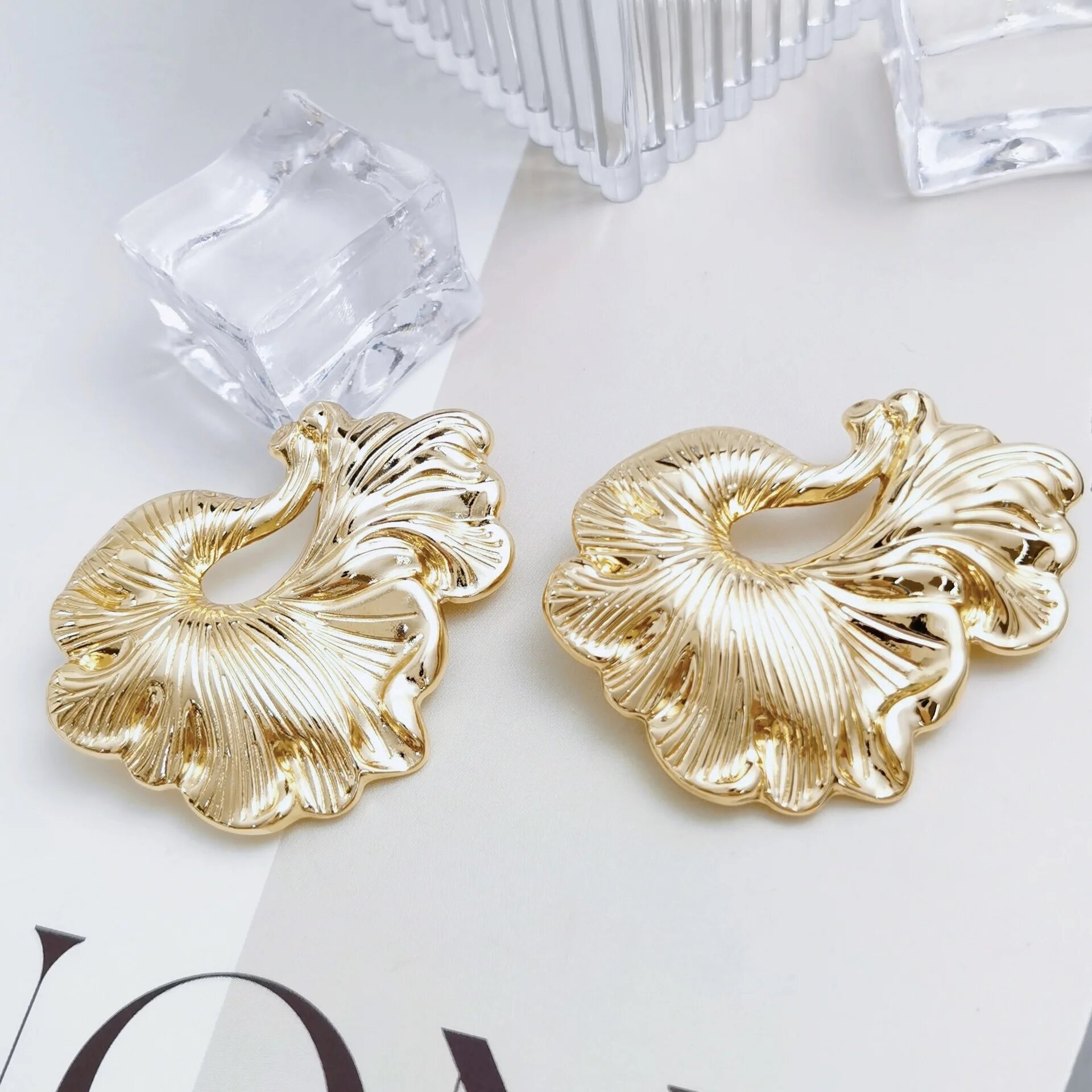 Серьги женские золотистые, Color: 5-812-1