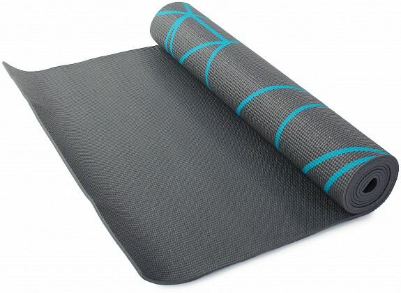 Коврик для фитнеса и йоги "Larsen", ПВХ, с принтом, 180x60 см