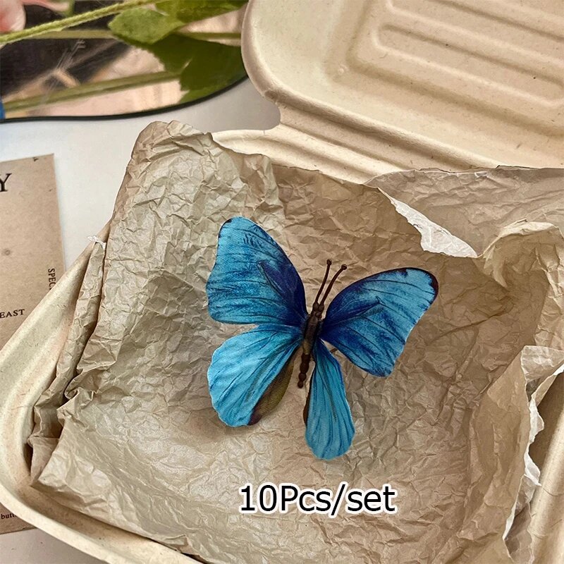 Декоративные бабочки из ПВХ, 10 шт.