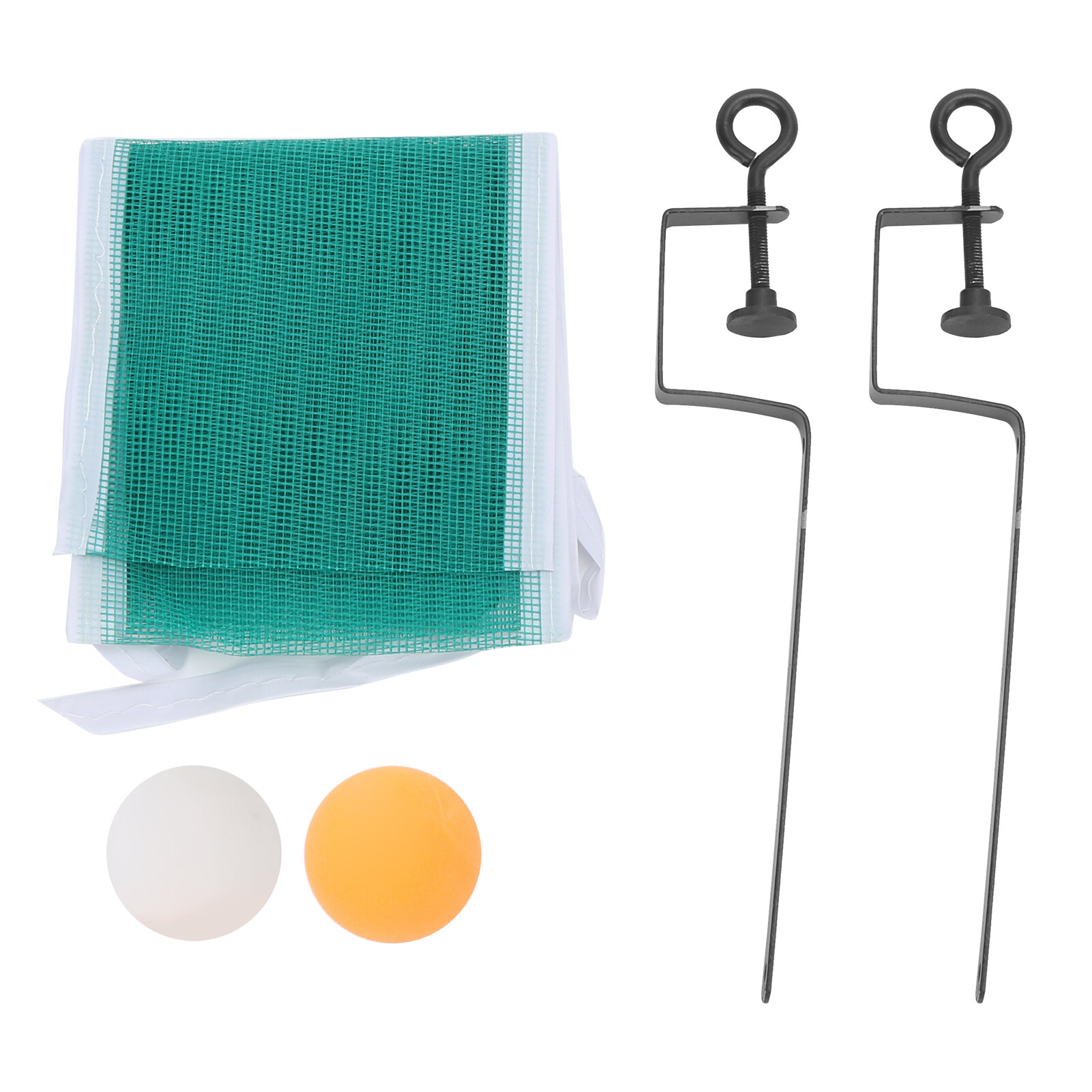 Переносной детский набор для настольного тенниса Regail: сетка и стойки, мини-набор мячей для настольного тенниса.