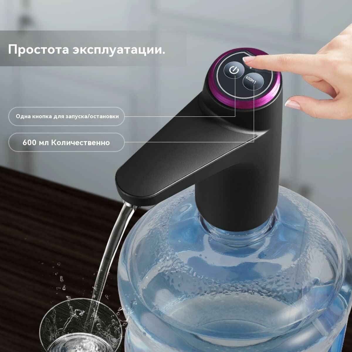Электрический насос для бутилированной воды