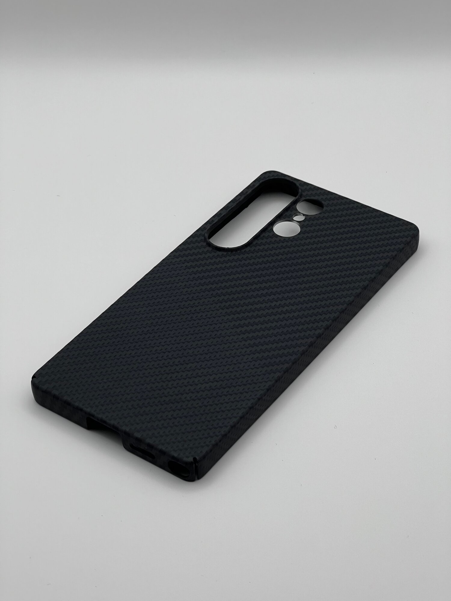 Чехол для телефона Samsung Galaxy S25 Ultra, с узором углеродного волокна, противоударный чехол бампер, черный карбон