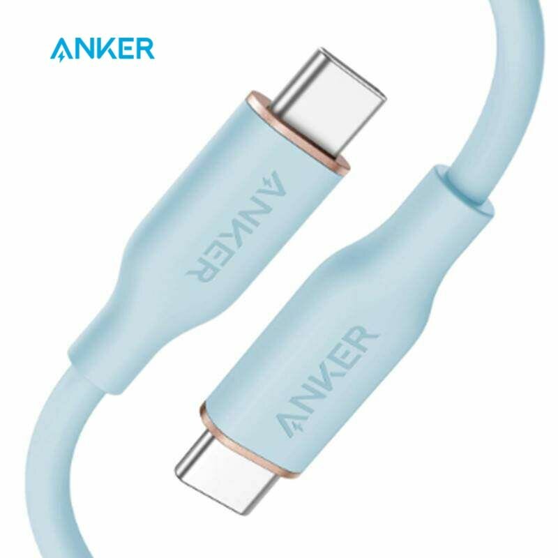 Anker 643 Силикон для кожи 5A Android Data Line 100W Двойной C - образный ноутбук PD Быстрая зарядка USB 2.0