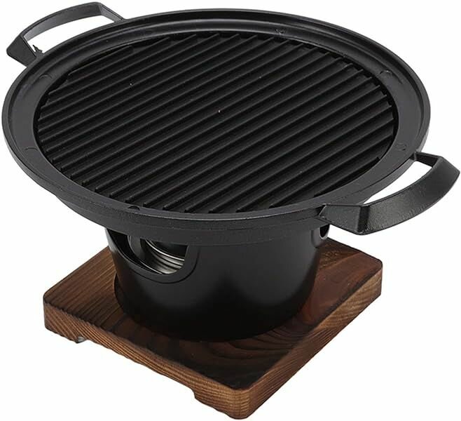 Портативный столиковый гриль Zerodis Mini BBQ Grill предотвращает прилипание для одного человека, идеально подходит курильщиков