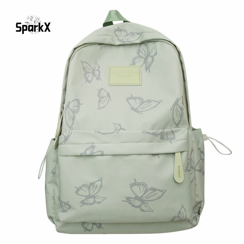 Стильный рюкзак Японский дизайн, светоотражающие элементы, легкие и стильные аксессуары, подходящие для студентов и девушек в повседневной и туристической жизни