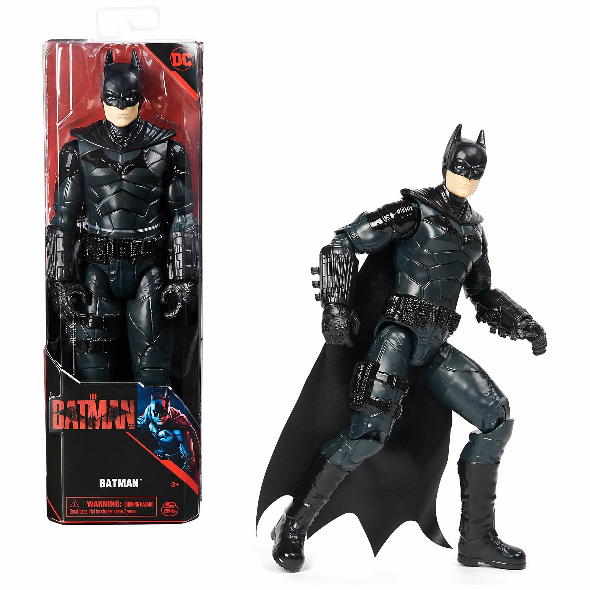 Фигурка Spin Master DC Comics, Batman 12-inch Action Figure, The Batman Movie Collectible Kids Toys for Boys and Girls Ages 3 and up