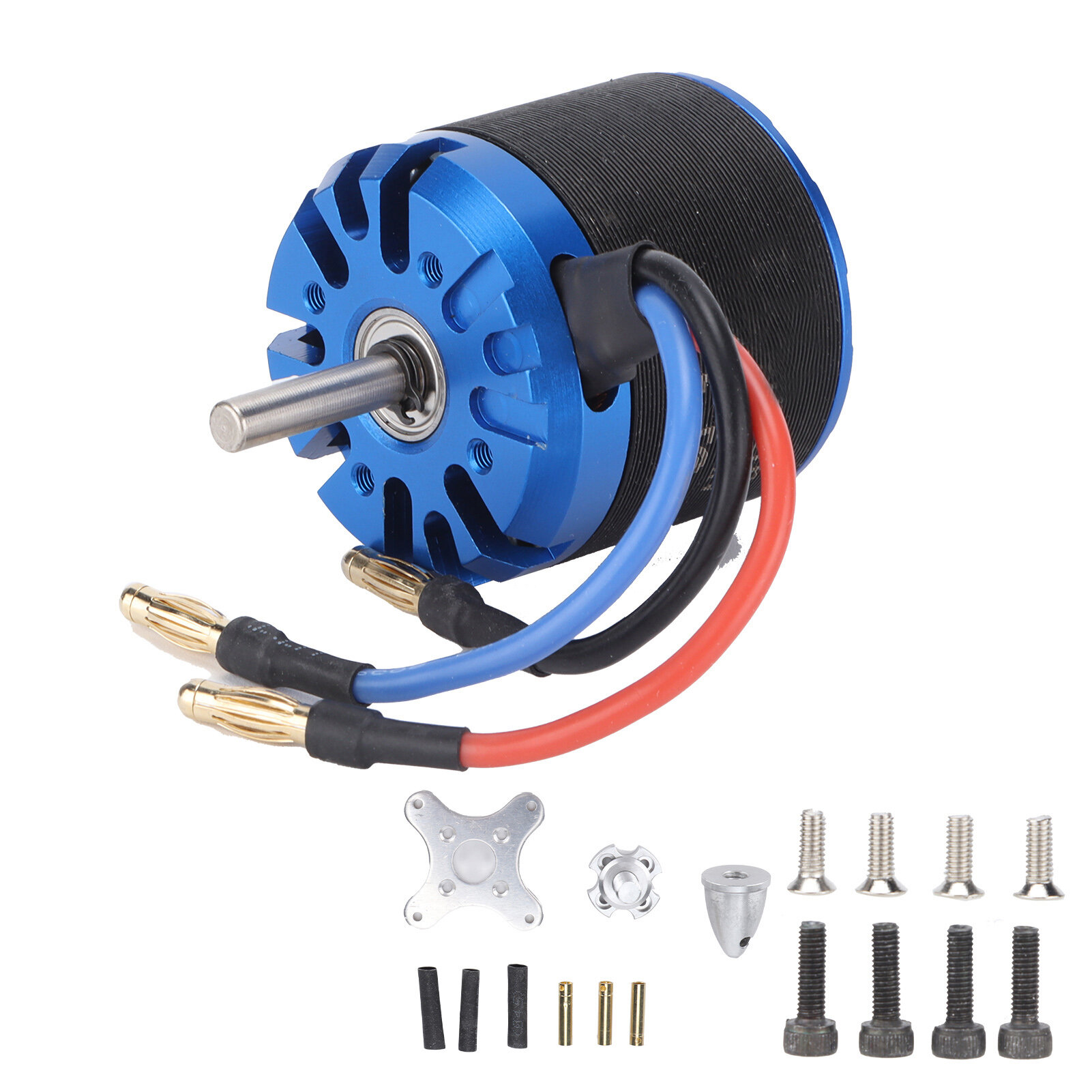 Бесколлекторный двигатель RC 4250 800KV 1250W с 4,0-мм банановым разъемом для модернизации радиоуправляемых самолетов.