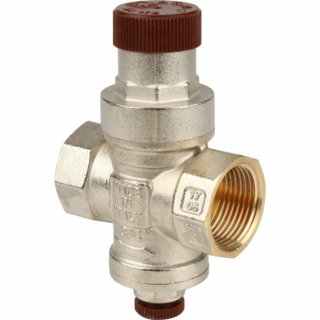 Редуктор давления Minibrass Itap 361 3/4" с давлением на выходе 1-4 бар с подсоединением для манометра 1/4"