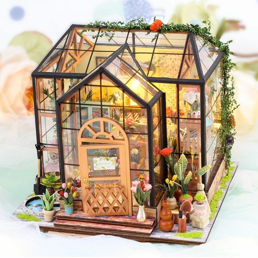 Румбокс Интерьерный конструктор DIY MAX book nook, миниатюра, сборная модель, подарок на выпускной