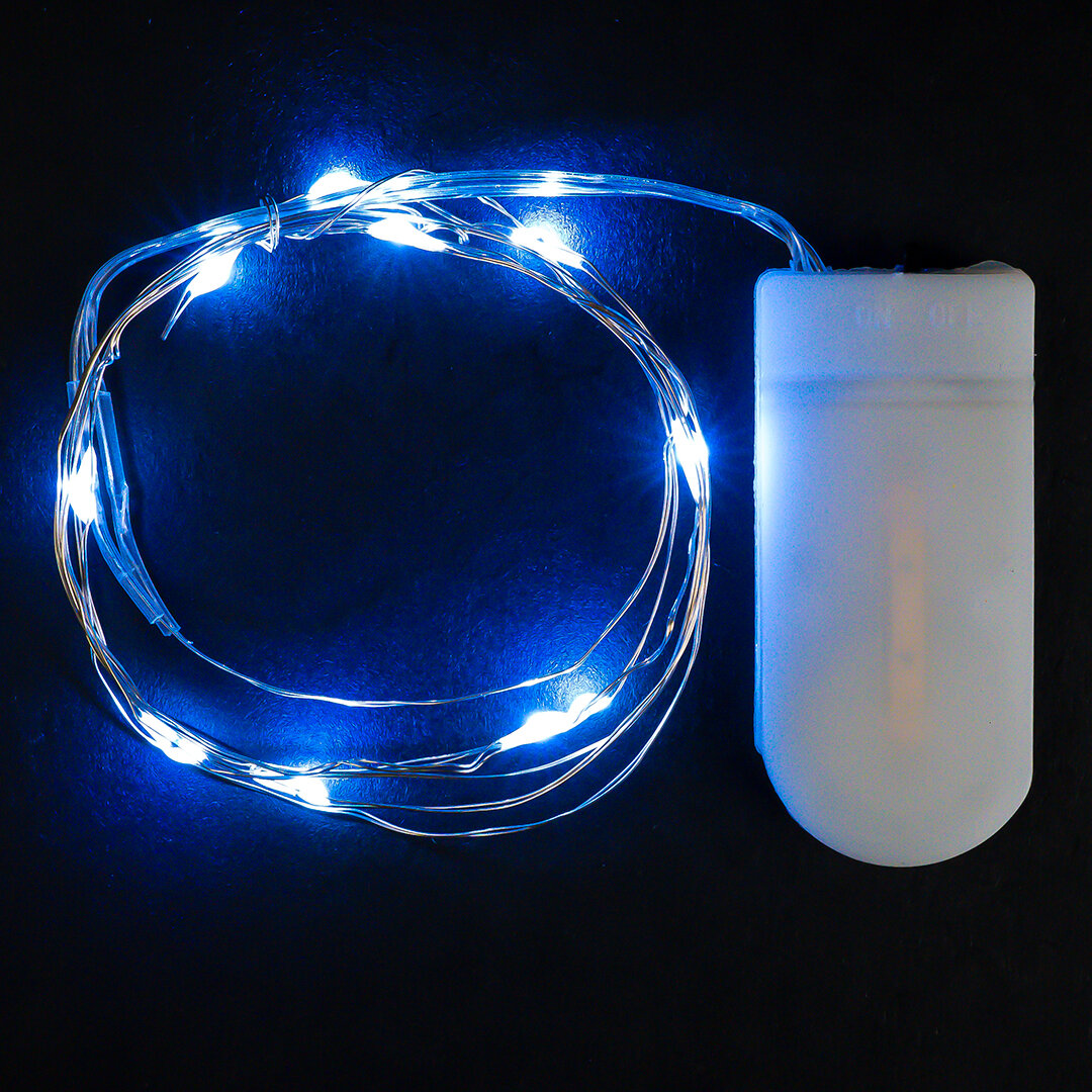 Гирлянда светодиодная Дон Баллон Роса 10 Led, IP10, 1 м цвет Синий