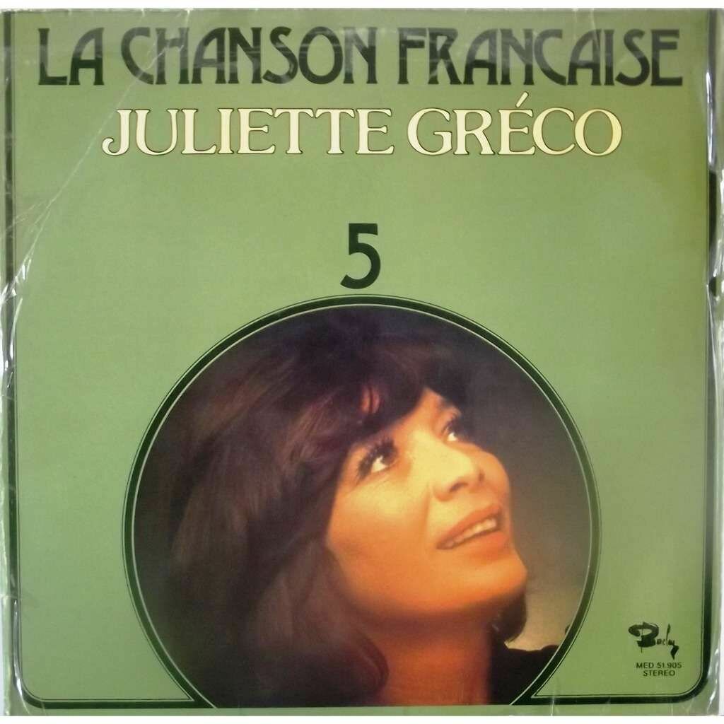 Juliette Greco. La Chanson Francaise 5 (EX/NM, Germany, Barclay MED 51.905, 1975) LP винил