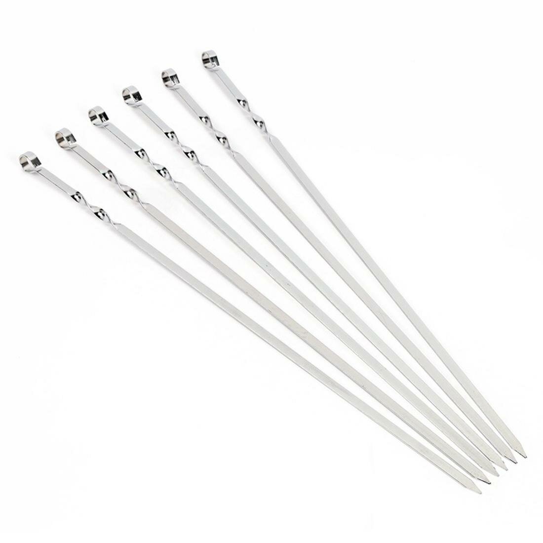 Набор шампуров для шашлыка Сима-ленд 6 шт, рукоять - кольцо, размер 60×1 см