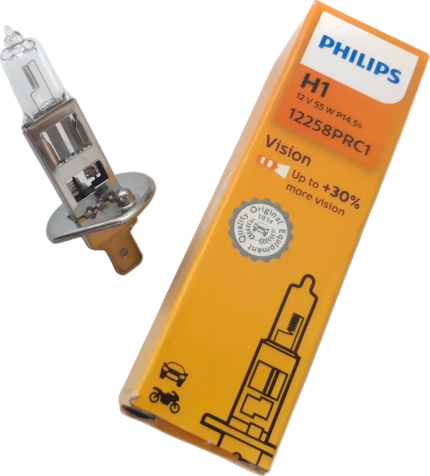 Лампа H1 12V 55W PHILIPS 12258PRC1