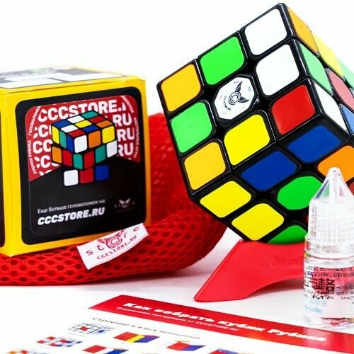 Кубик рубика 3x3 CCC набор для начинающих / Головоломка Sail w 3х3 / Черный пластик /